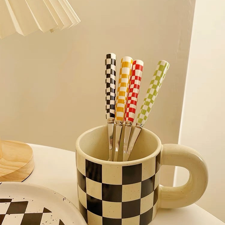 Checkered Flatware Set | Filtrum Home